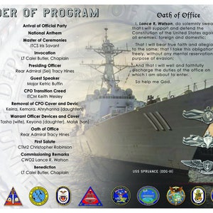 8-page Standard Booklet Commissioning or Retirement (any Cover Design ...