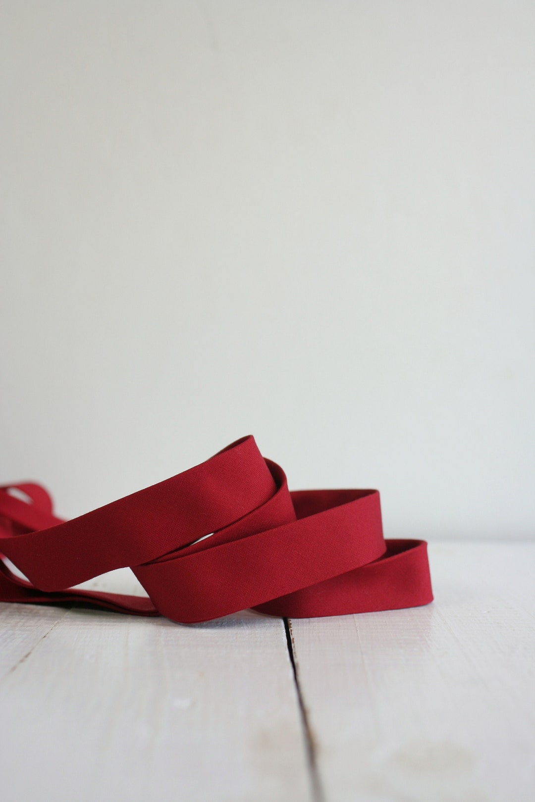 2.5" Bias Quilt Binding - Ruby Pure Solid - Etsy