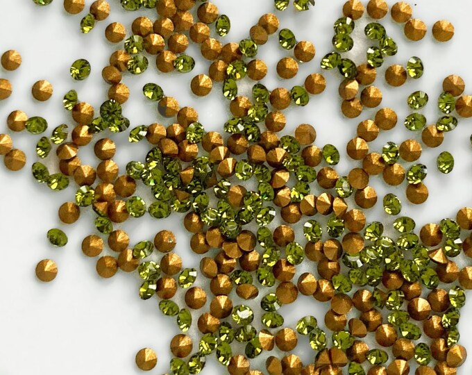 SWAROVSKI Olivine Crystals 1.6mm PP10, Swarovski Green Rhinestones Code ...