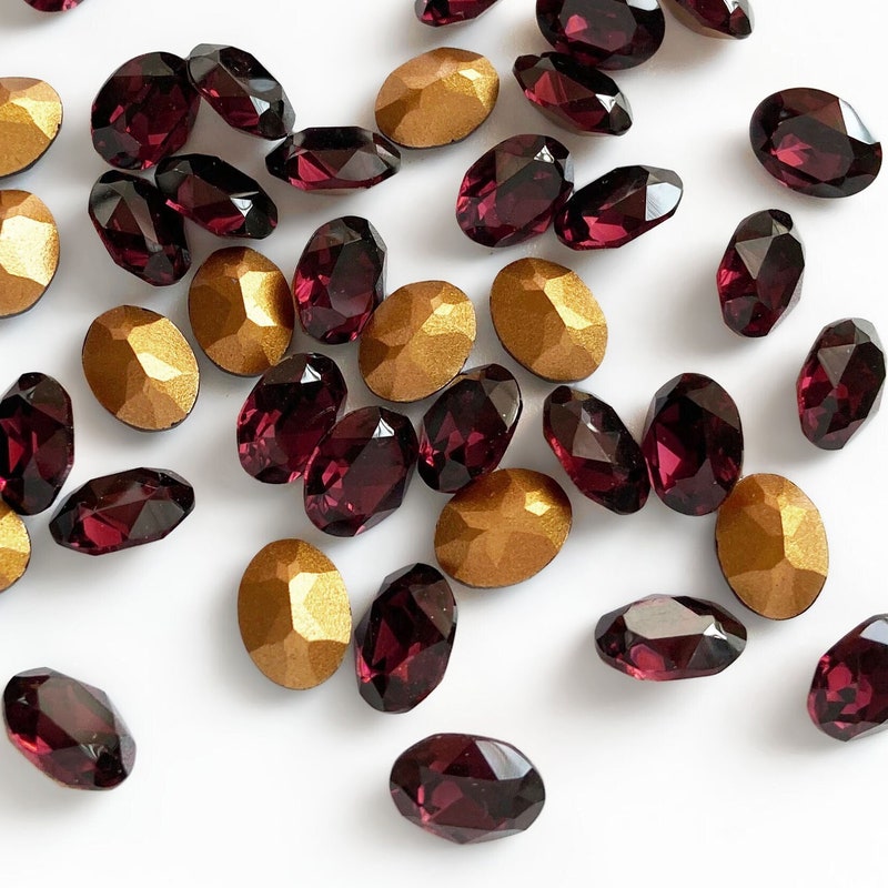 Oval Rhinestones - Etsy