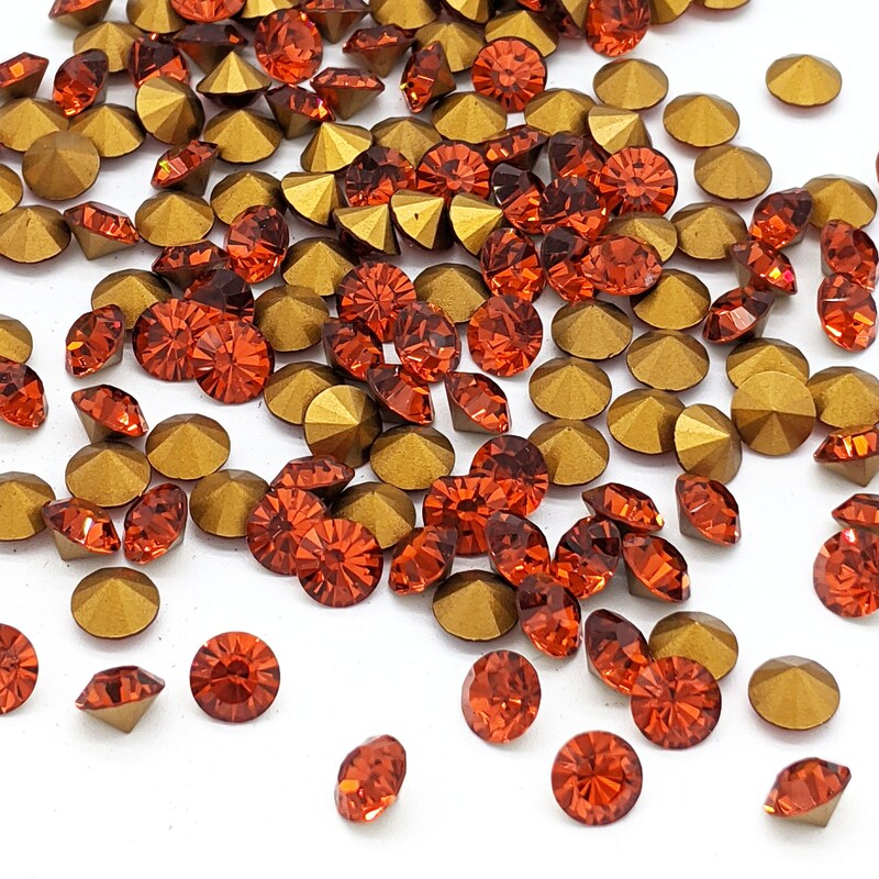 Orange Rhinestone - Etsy