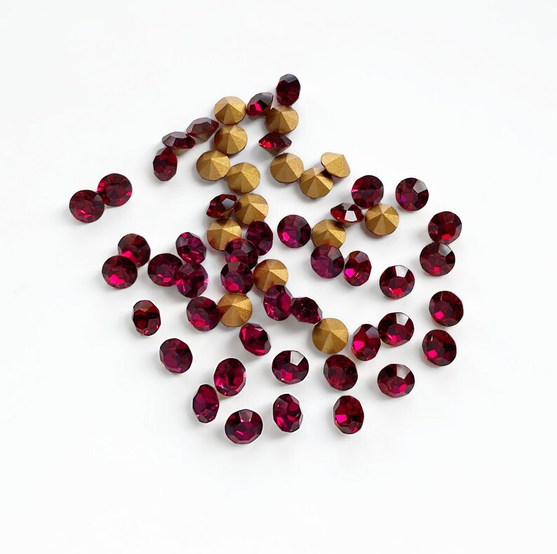 20x SWAROVSKI Crystal Ruby SS28 6mm Ruby Vintage Cut 1100 - Etsy
