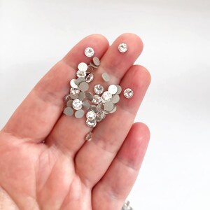 40x Swarovski Crystal Clear SS20 5mm Flatback Rhinestones, 2058 Xilion Rose NON-HOTFIX, 4.8mm ...
