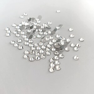40x Swarovski Crystal Clear SS20 5mm Flatback Rhinestones, 2058 Xilion Rose NON-HOTFIX, 4.8mm ...
