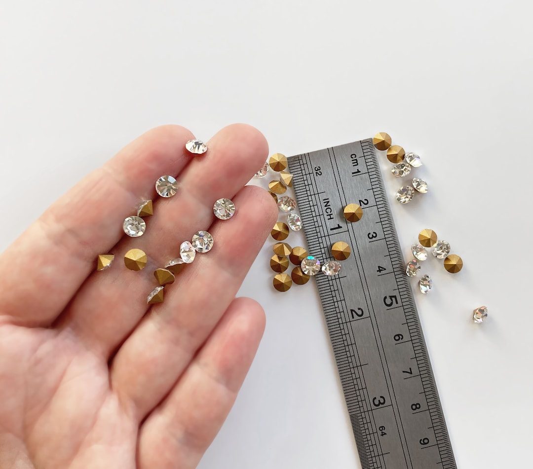 20x SWAROVSKI Crystal SS24, 5mm Clear Crystal, Foil Backed Rhinestones ...