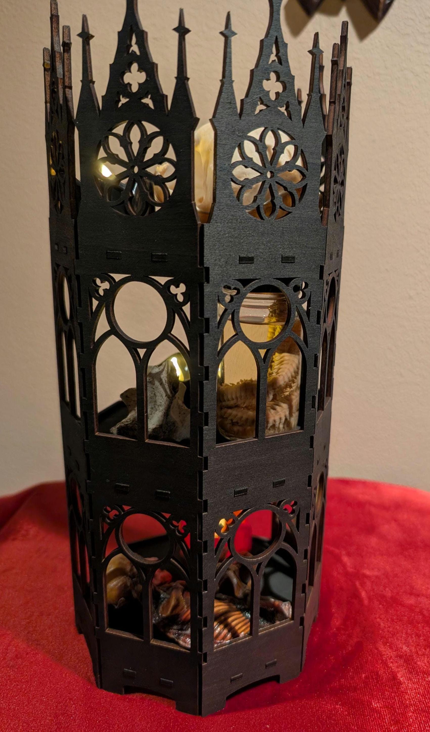 Gothic Cathedral Altar Shelf: Black Wooden Witchy Decor - Etsy