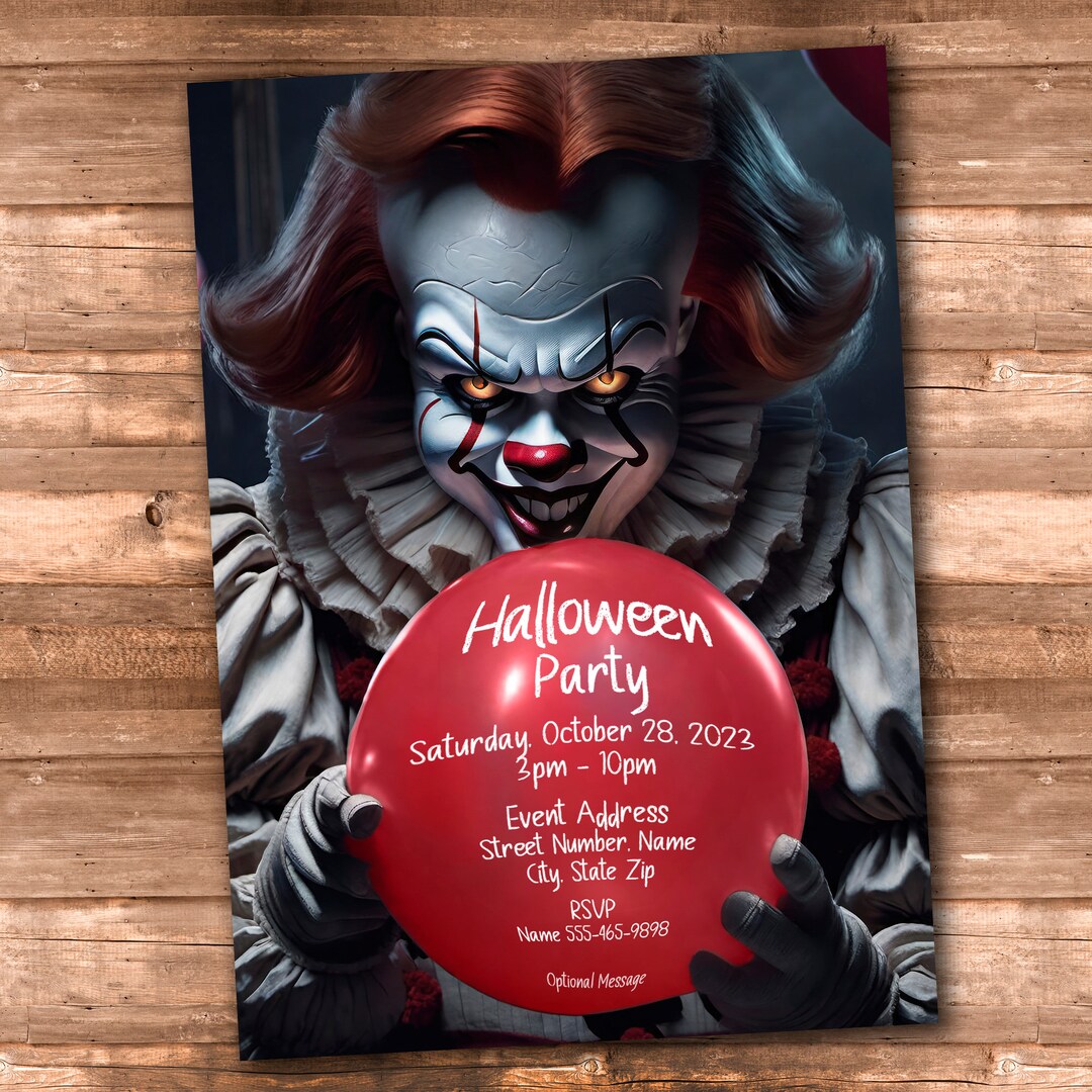 Pennywise Party Invitation - Etsy