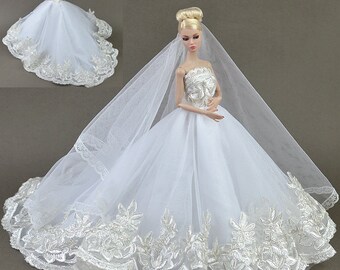 Doll wedding dress | Etsy