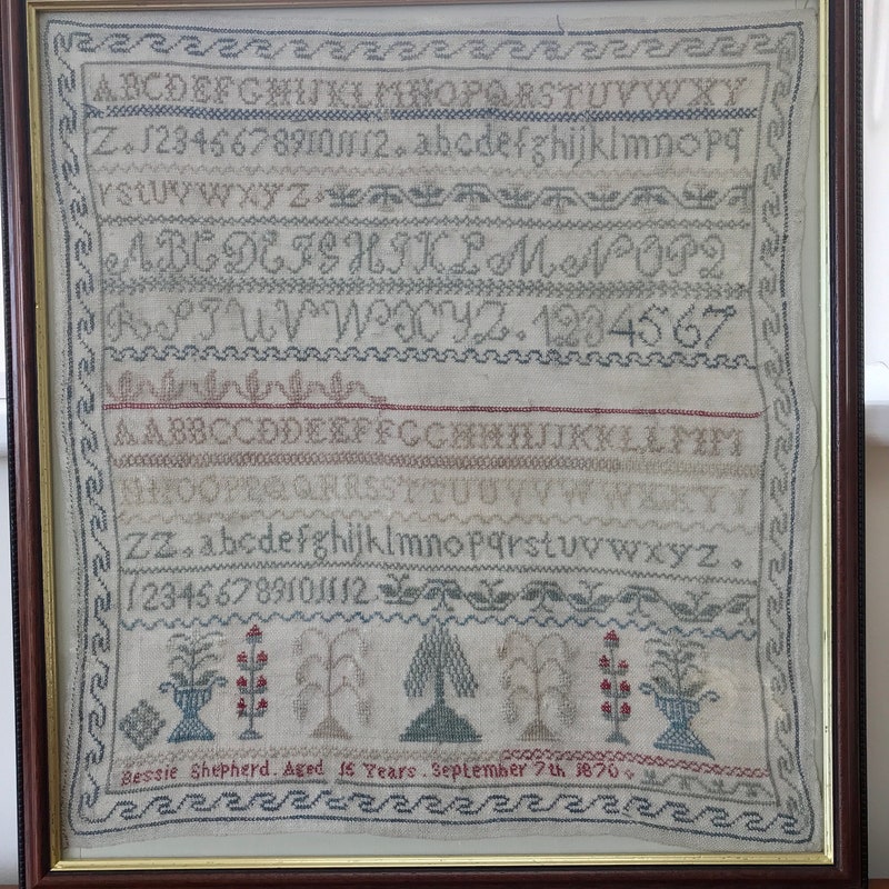 Antique Sampler - Etsy