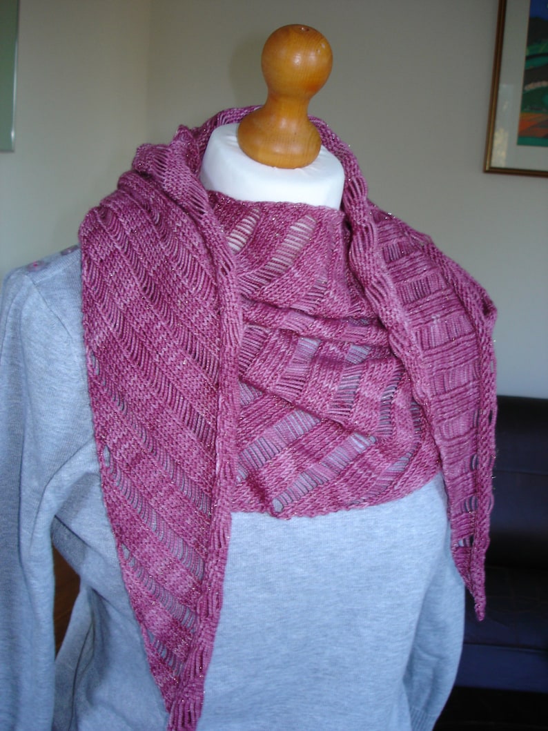 Crushed Raspberry Scarf With a Hint of Sparkle | Etsy UK