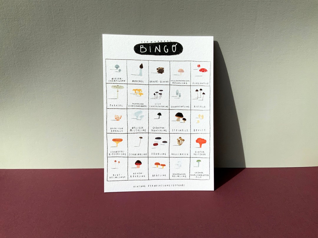 Mushroom BINGO - Etsy