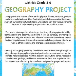 Geography Activities for Grades 3-6 | Indie Student Geography Project ...