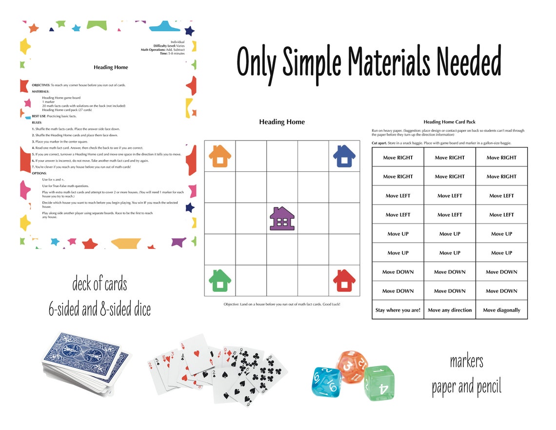 A Teacher's Dozen: 14 Primary Math Games to Practice Basic Math Facts ...