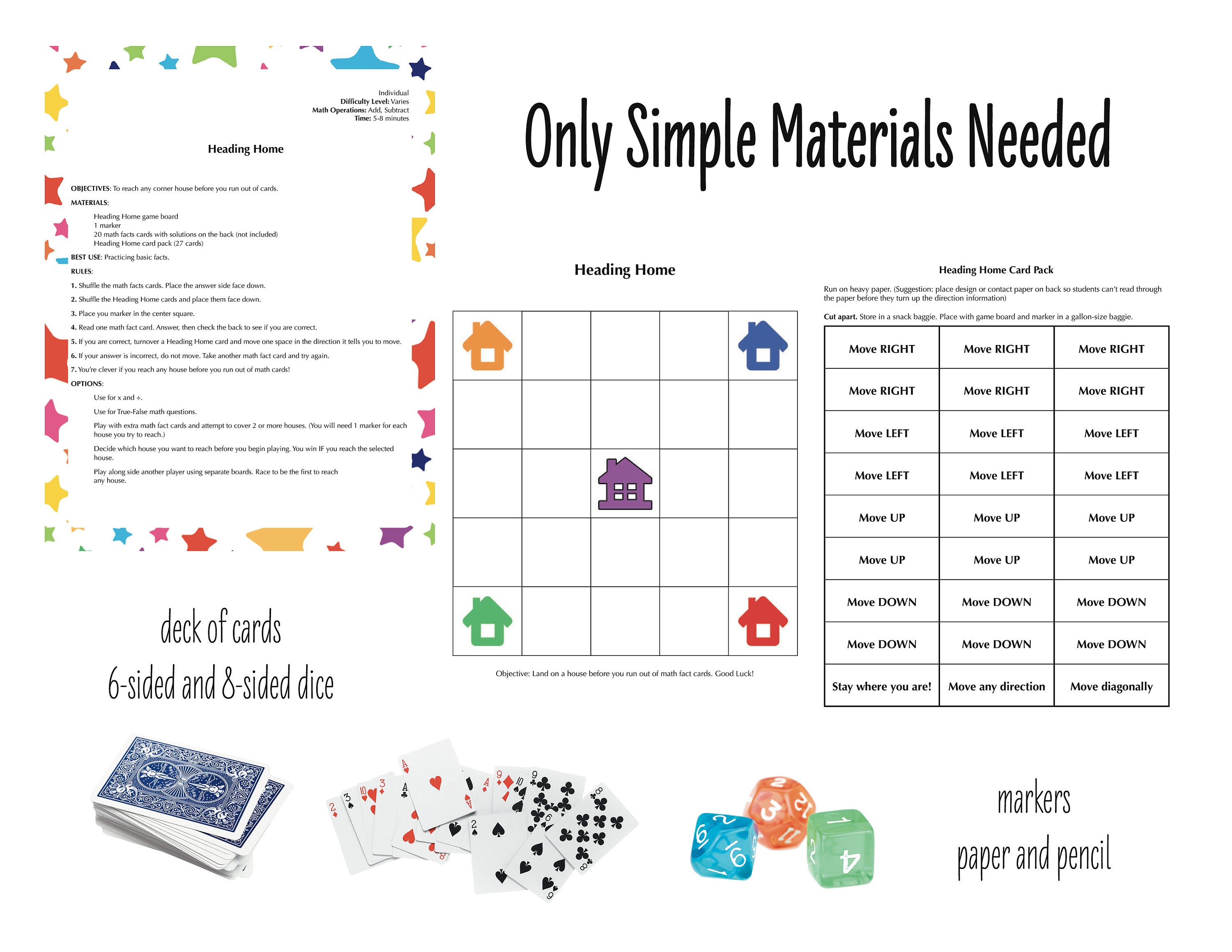 A Teacher's Dozen: 14 Primary Math Games to Practice Basic Math Facts ...