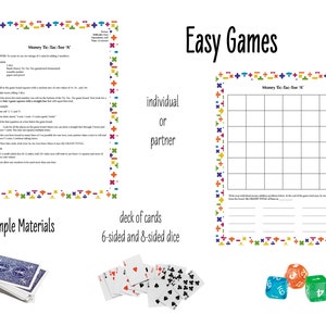 28 Primary Math Games to Practice Basic Math Facts - Packets G & H ...