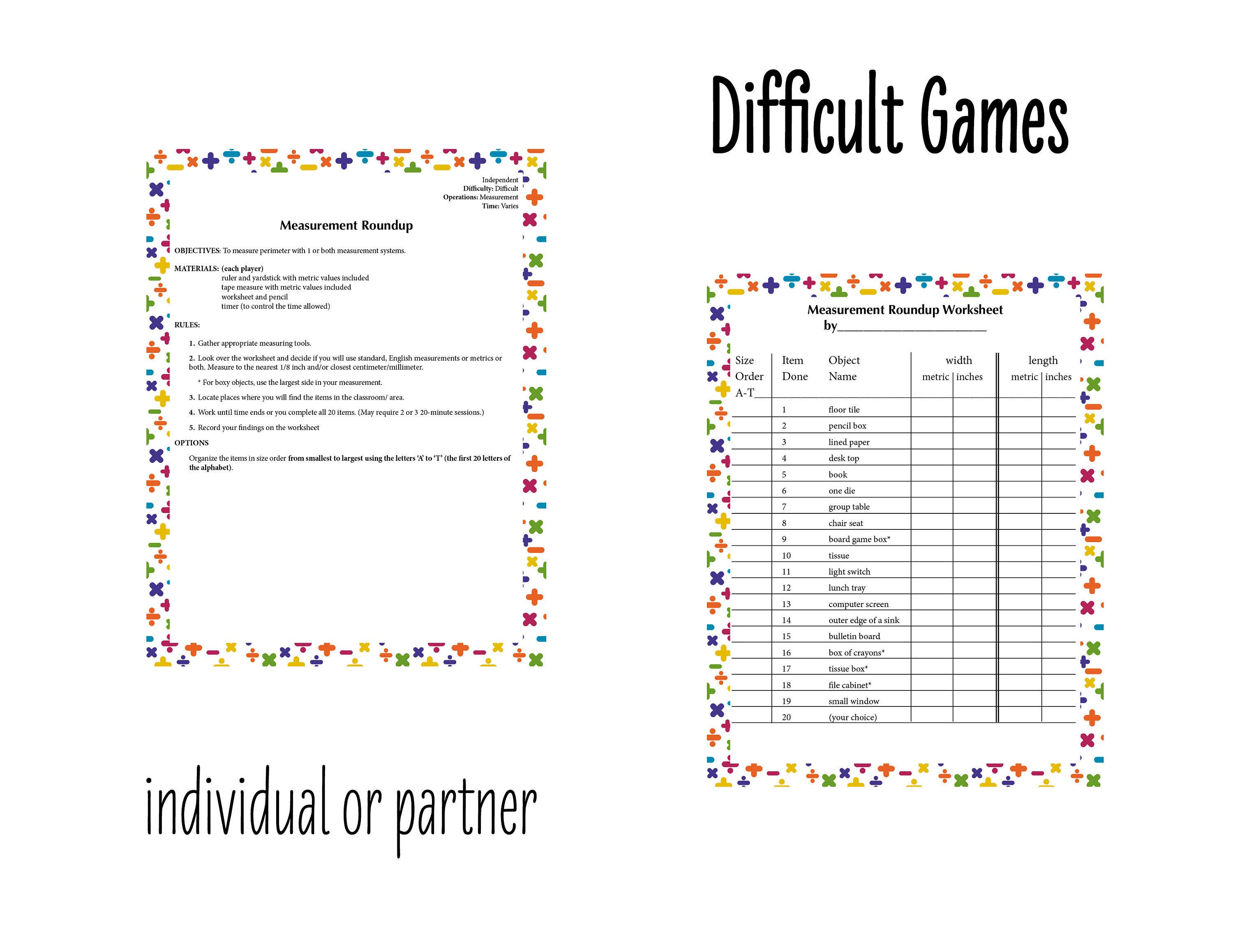 28 Primary Math Games to Practice Basic Math Facts Packets G - Etsy