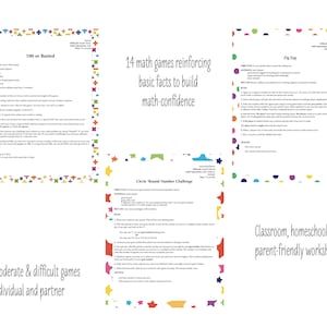 A Teacher's Dozen: 14 Primary Math Games to Practice Basic Math Facts ...