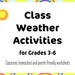 Class Weather Activities for Grades 3-6 | Distance Learning Activity ...