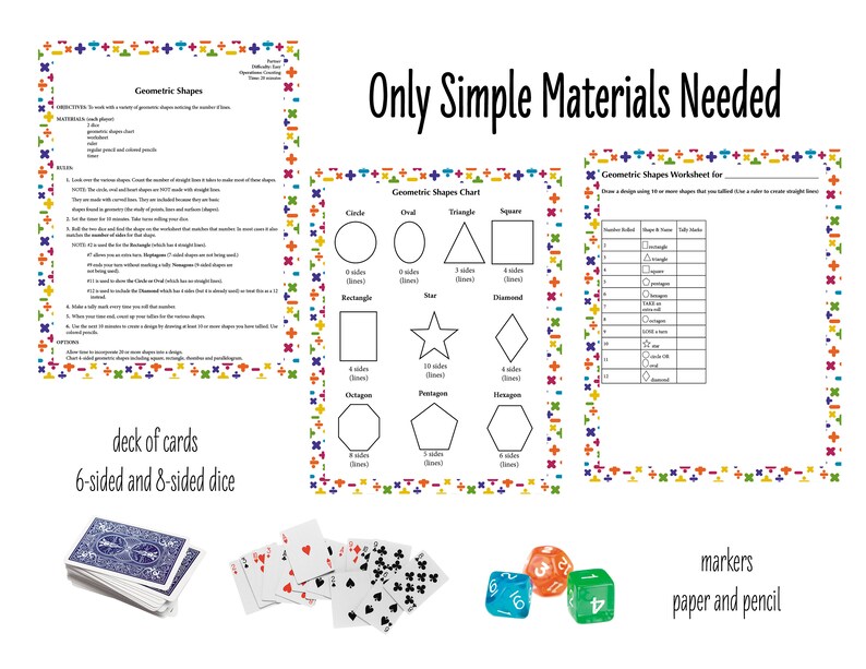 28 Primary Math Games to Practice Basic Math Facts Packets G - Etsy