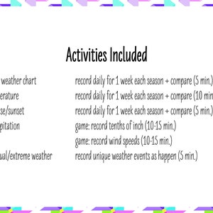 Class Weather Activities for Grades 3-6 | Distance Learning Activity ...