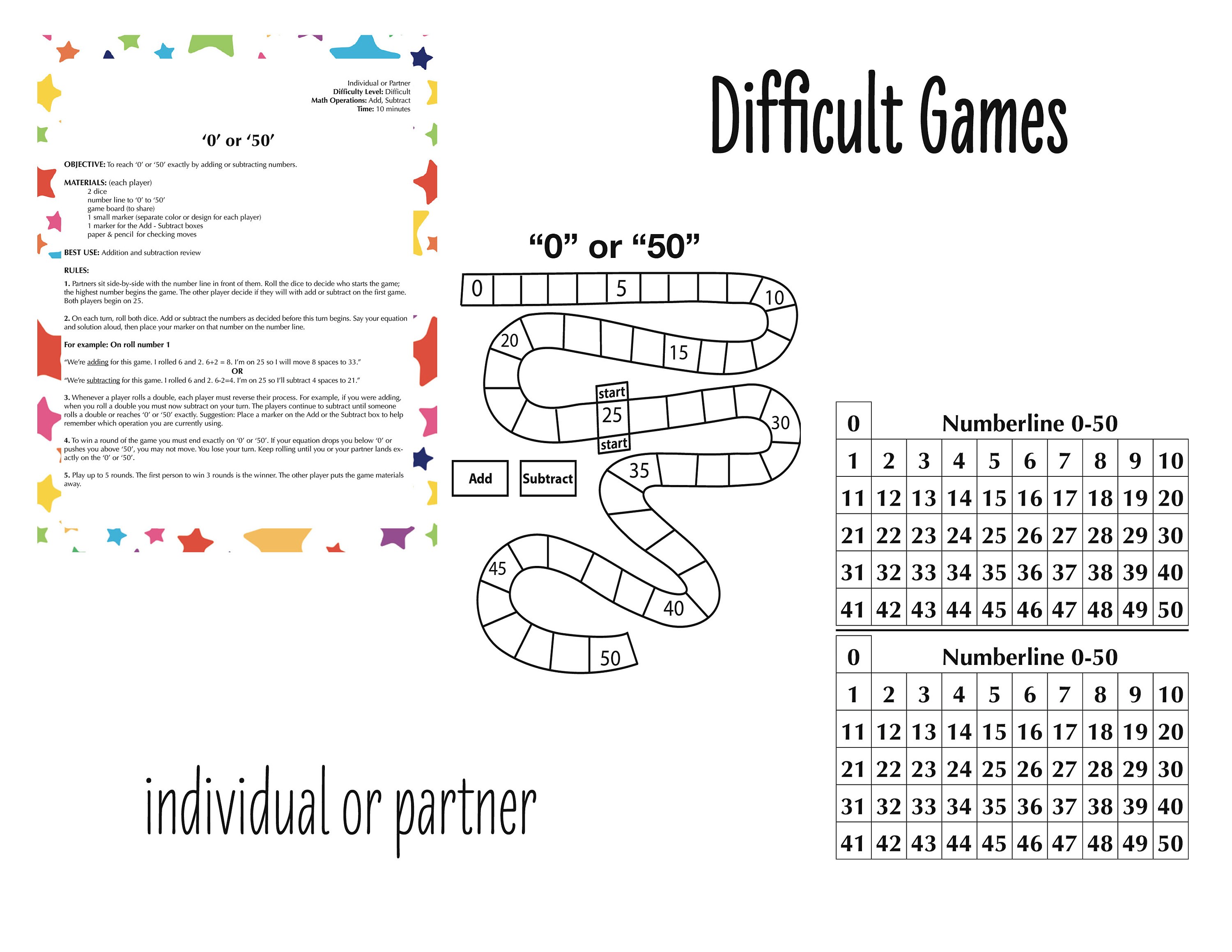 A Teacher's Dozen: 14 Primary Math Games to Practice Basic Math Facts ...