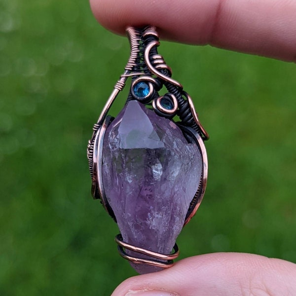 Amethyst Wire Wrap - Etsy