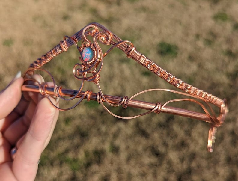 Wire Wrap Tiara Tutorial Intermediate Level Wire Wrapping - Etsy
