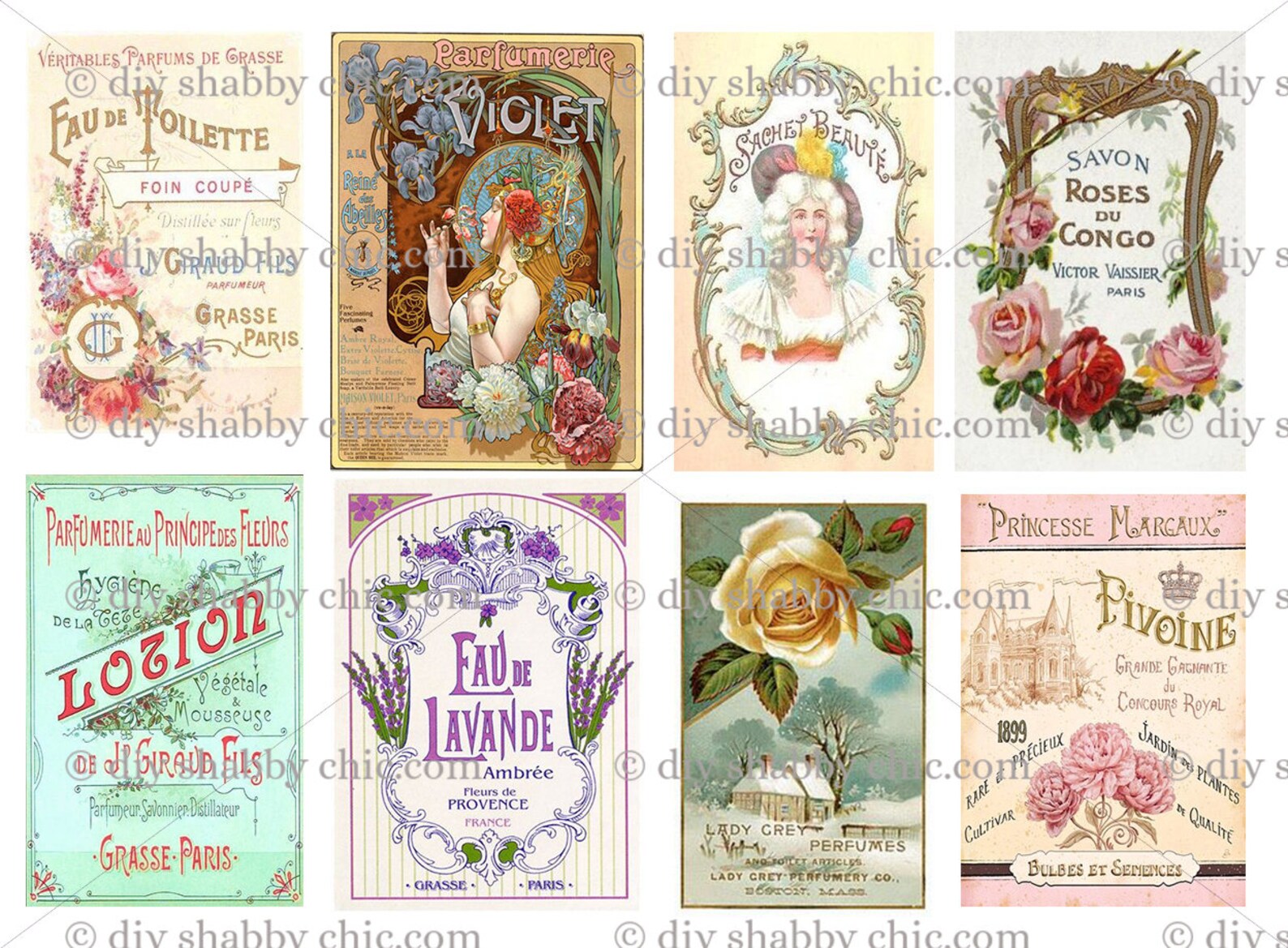 Waterslide Decals Shabby Chic Furniture Image Transfer Vintage | Etsy