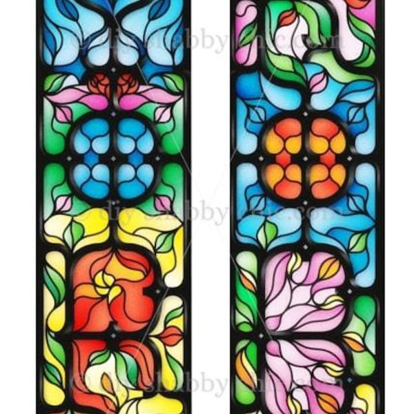 Stained Glass Window Transfers - Etsy UK