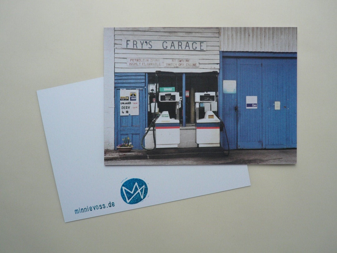 Photo Postcard Fry's Garage, Offset Print, Analogue Photography - Etsy