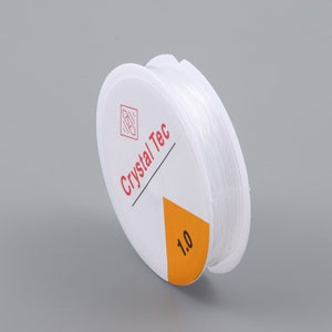 5m 0.8mm Clear Round Elastic Strong Beading String Cord Thread ...