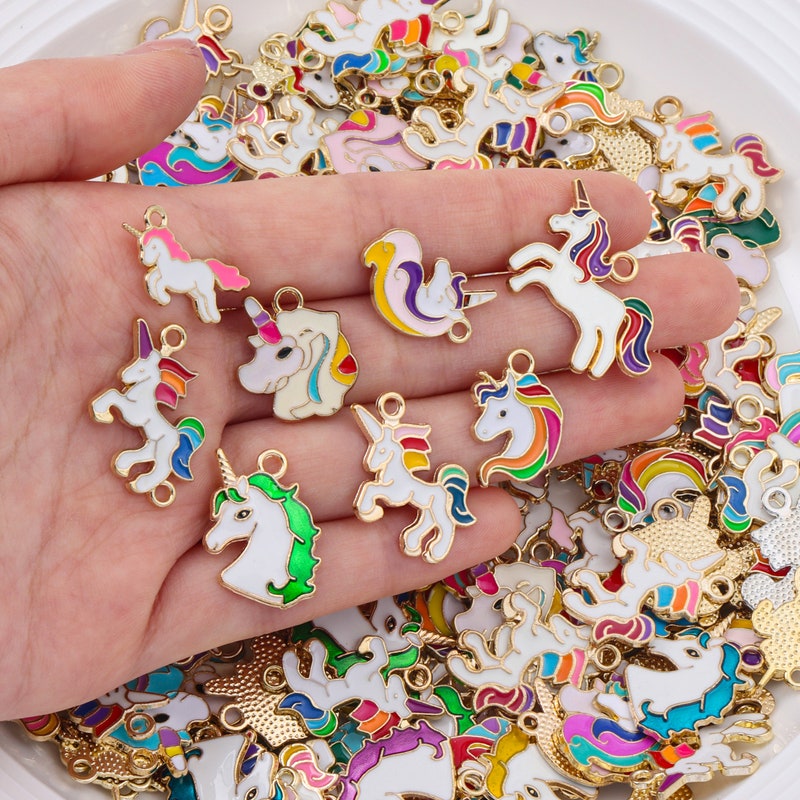 Unicorn Charm - Etsy