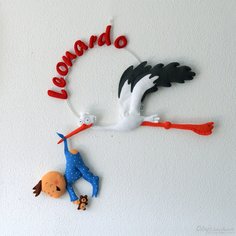 Original Birth Sign With Stork Baby and Name. Personalized - Etsy