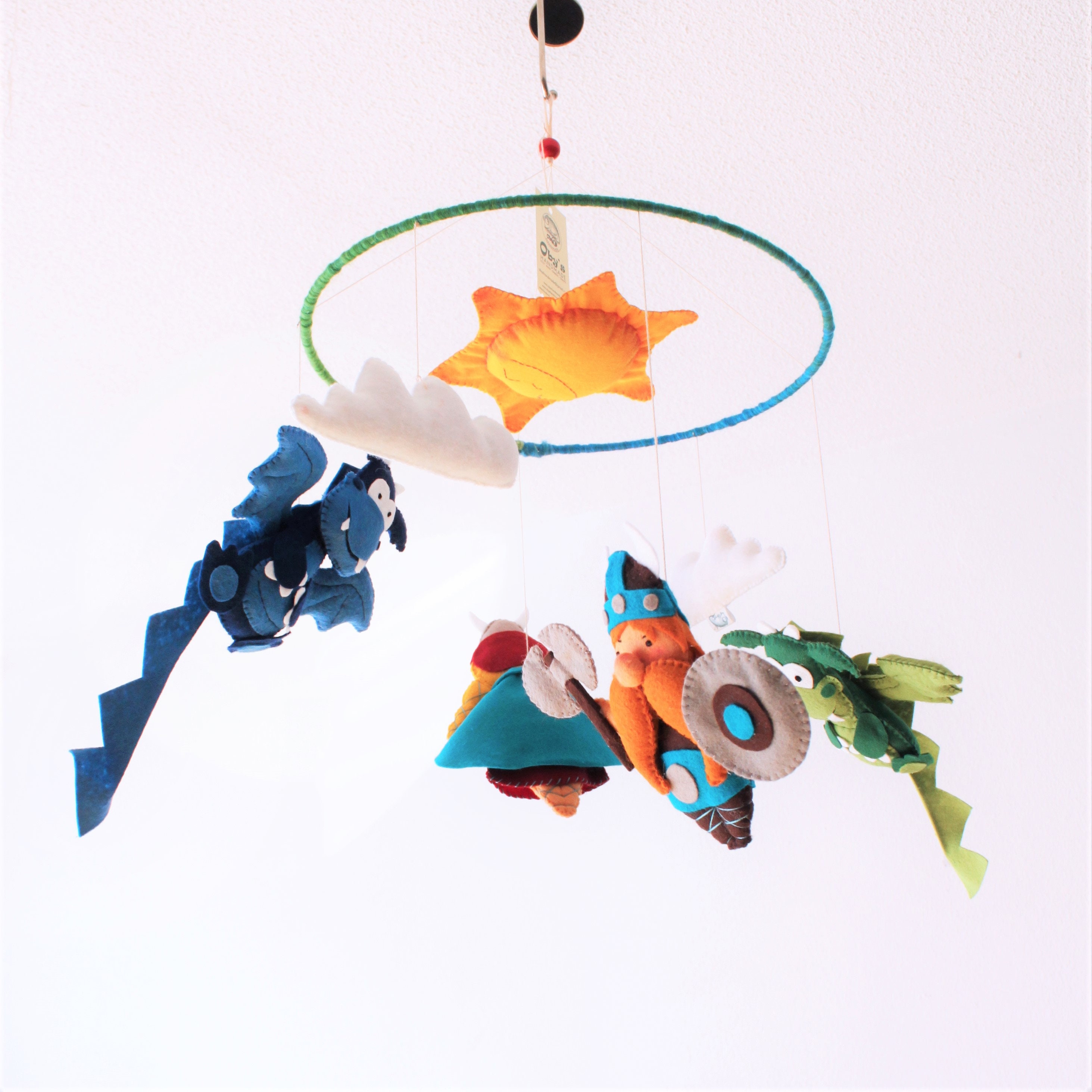 Dragons and Vikings Baby Crib Mobile Custom Baby Mobile - Etsy