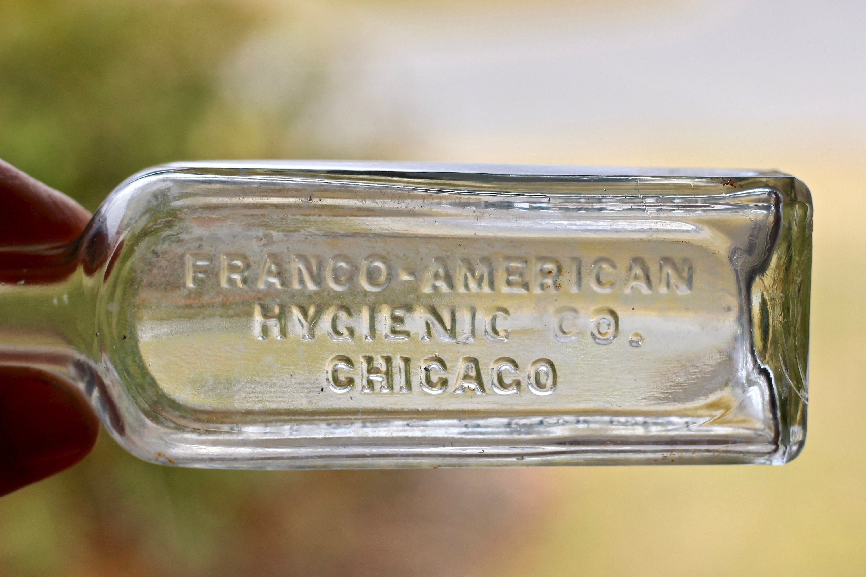 Antique Bottle Franco American Hygienic Co Flavors & Colors Extract ...
