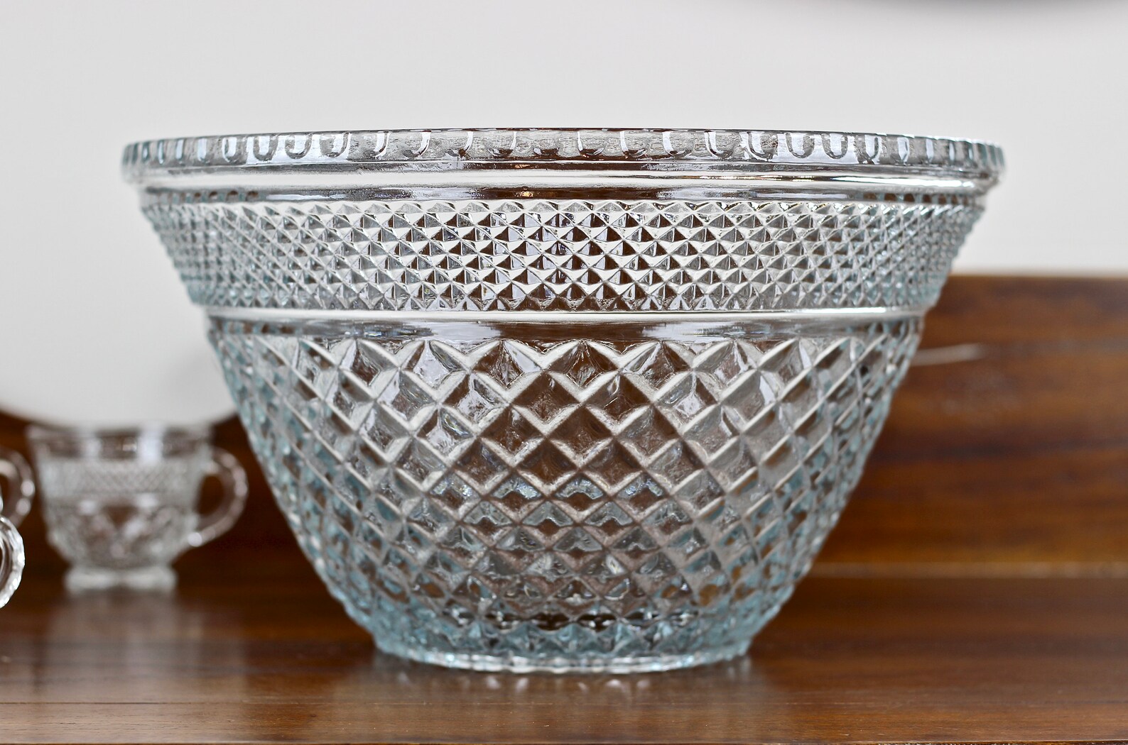 Vintage Punch Bowl Set With 18 Cups Anchor Hocking Wexford - Etsy