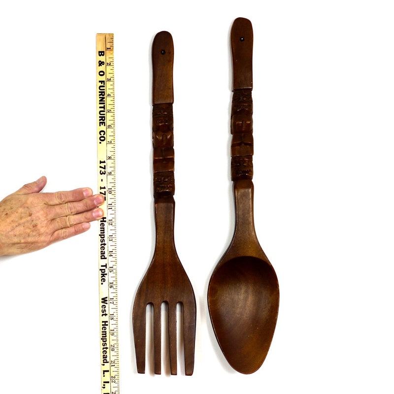 Large Fork and Spoon - Etsy
