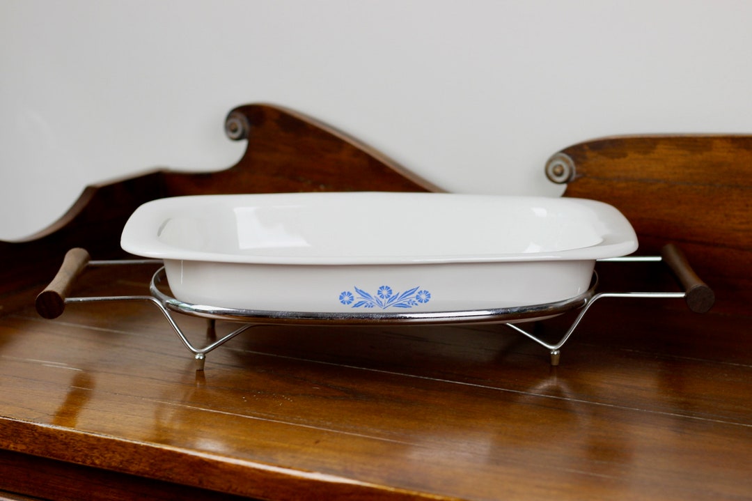 Vintage Corning Ware Cornflower Blue Roaster With Rack 15 Inch P-21 - Etsy