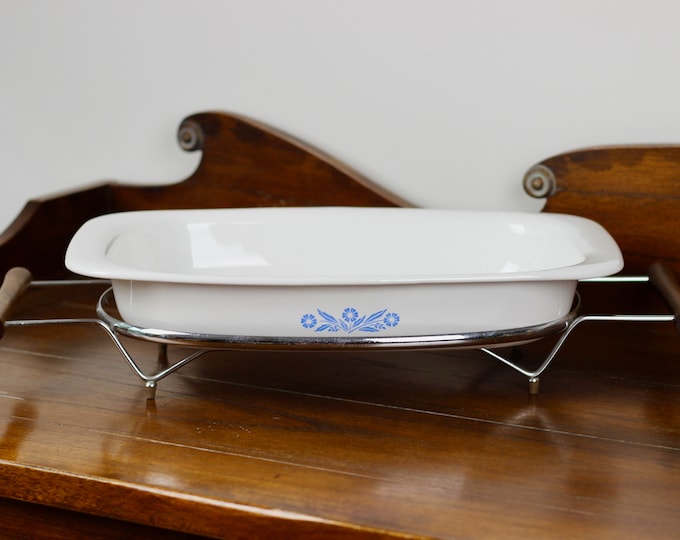 Vintage Corning Ware Cornflower Blue Roaster With Rack 15 Inch P-21 - Etsy