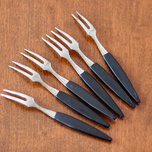 Vintage Small Forks Hors D'ouervre Appetizer Bakelite Knives Mid ...