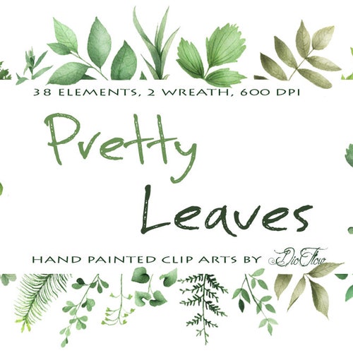 Watercolor Eucalyptus Clipart Greenery Clip Art Eucalyptus - Etsy
