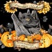 Watercolor Halloween Bat Fall Autumn Pumpkin Clipart Leaves Flowers ...