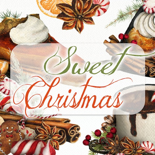 Watercolor Sweets - Etsy