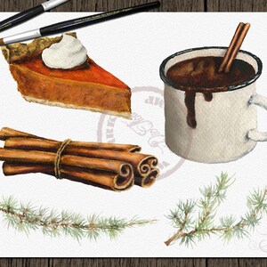 Watercolor Christmas Sweets Clipart Candy Cane Clip Art Winter ...