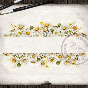 Daisy Clipart Watercolor Daisies White Flowers Clip Art Illustration ...