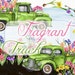 Watercolor Spring Truck Clipart Flower Car Clip Art Spring Easter Old ...