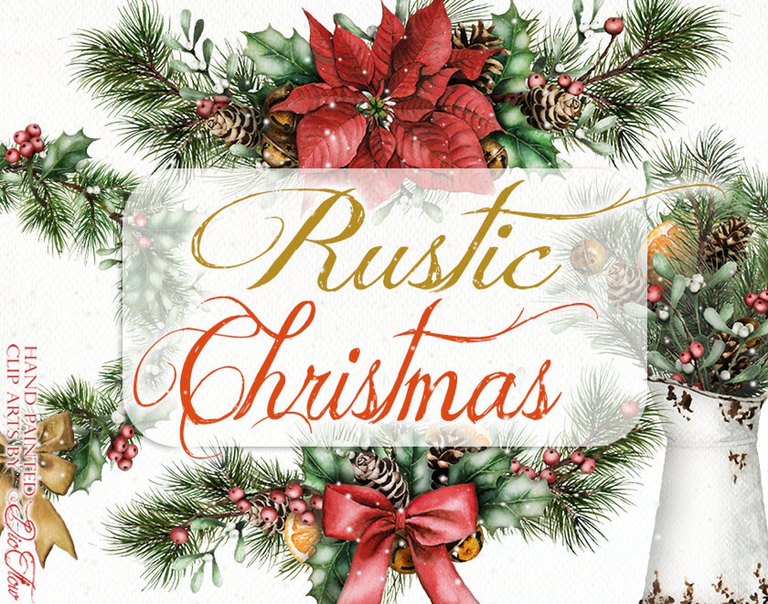 Rustic Christmas Clip Art