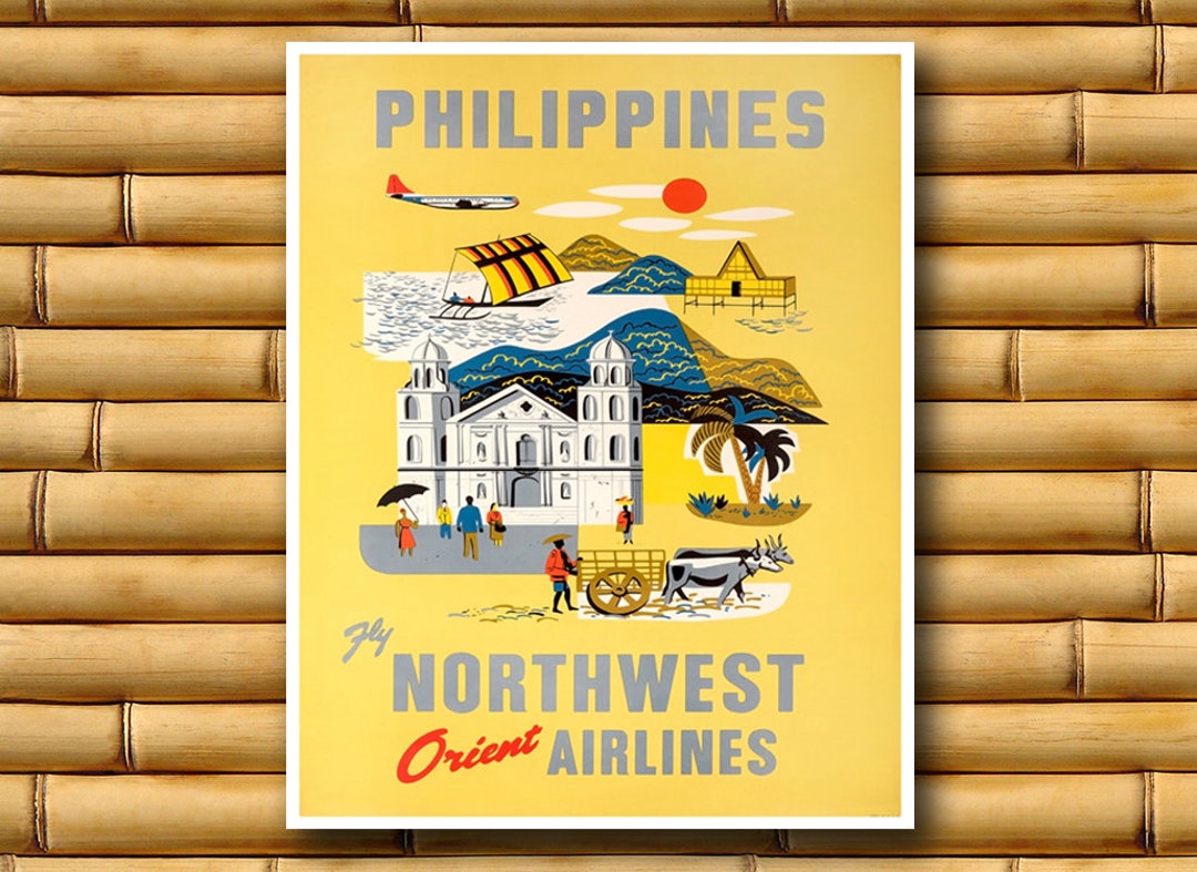 Philippines Poster Travel Art Wall Print Asian Decor (AJT232) - Etsy