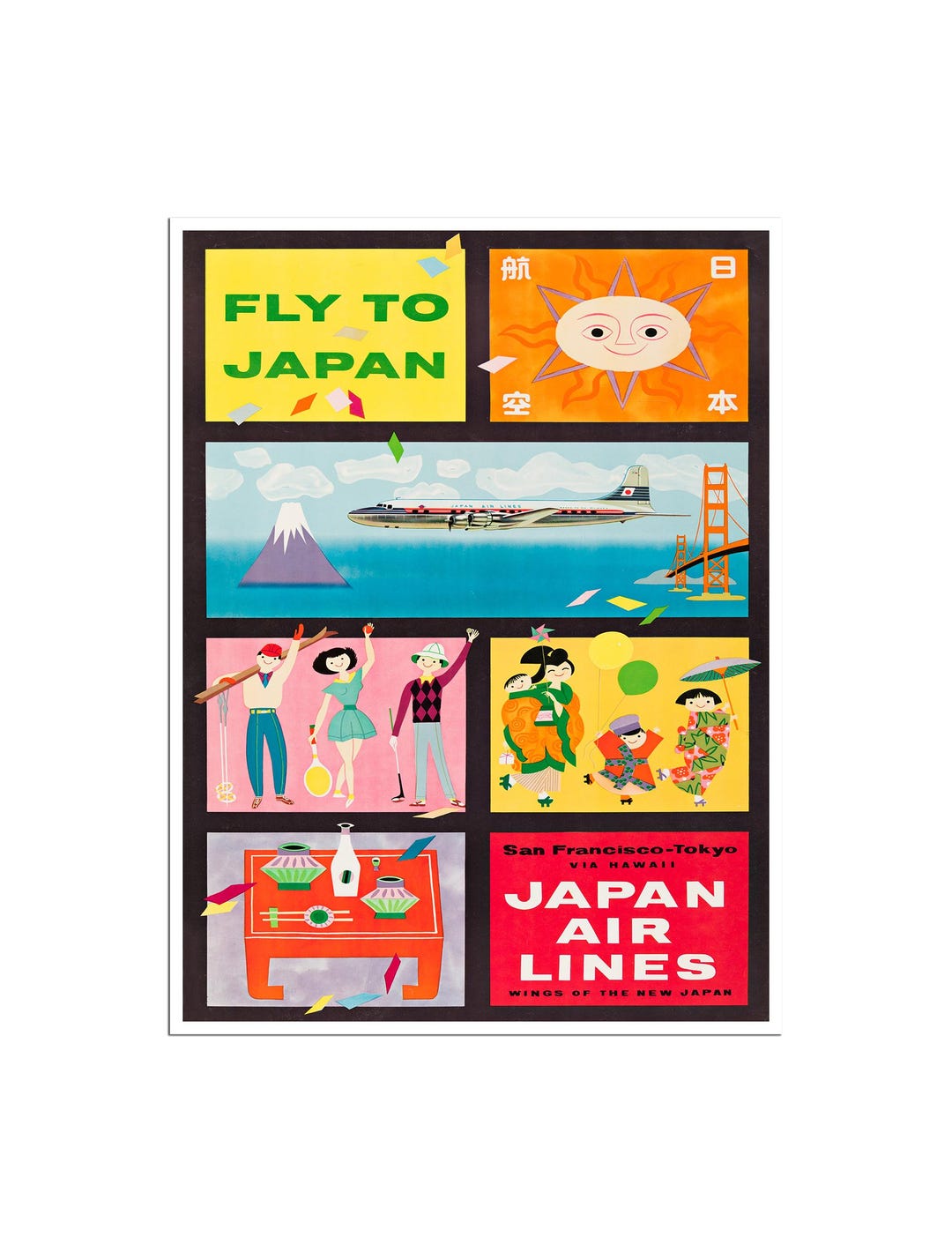 Japan Art JAL Travel Poster Japanese Print (ajt344)a - Etsy
