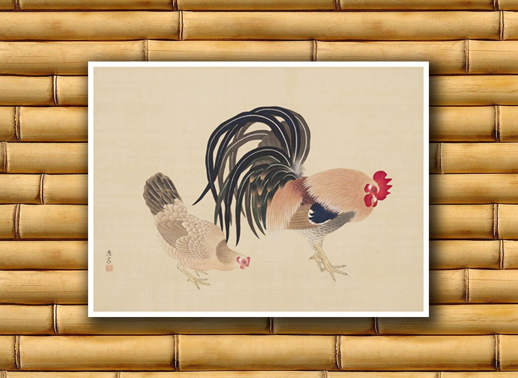 Japanese Rooster Art